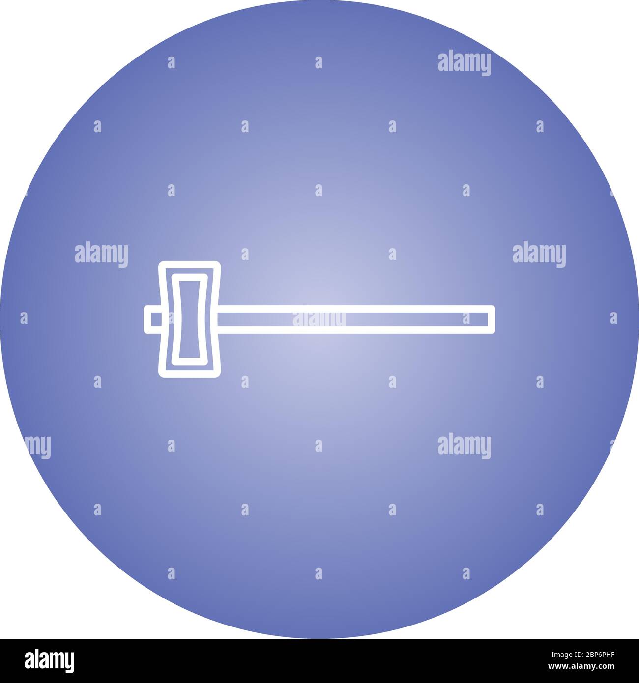 Beautiful Hammer Line Vector Icon Stock Vector Image & Art - Alamy