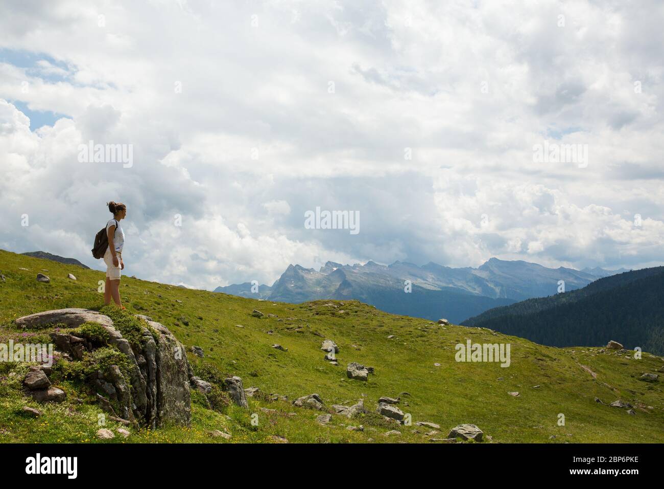 The wonderful alpine environment around Predazzo mountains Stock Photo ...