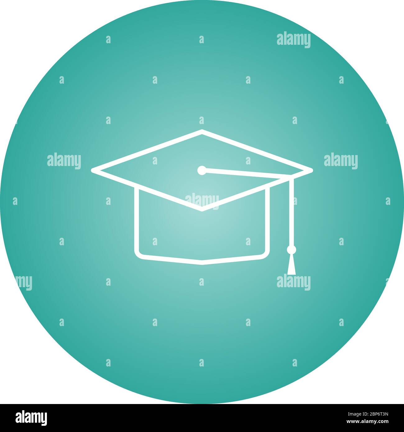 Beautiful Graduation Cap Line Vector Icon Stock Vector Image & Art - Alamy