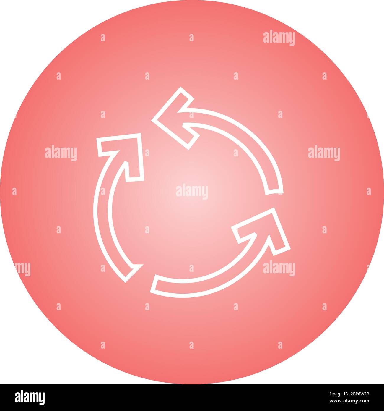 Beautiful Cycle Arrow Line Vector Icon Stock Vector Image & Art - Alamy