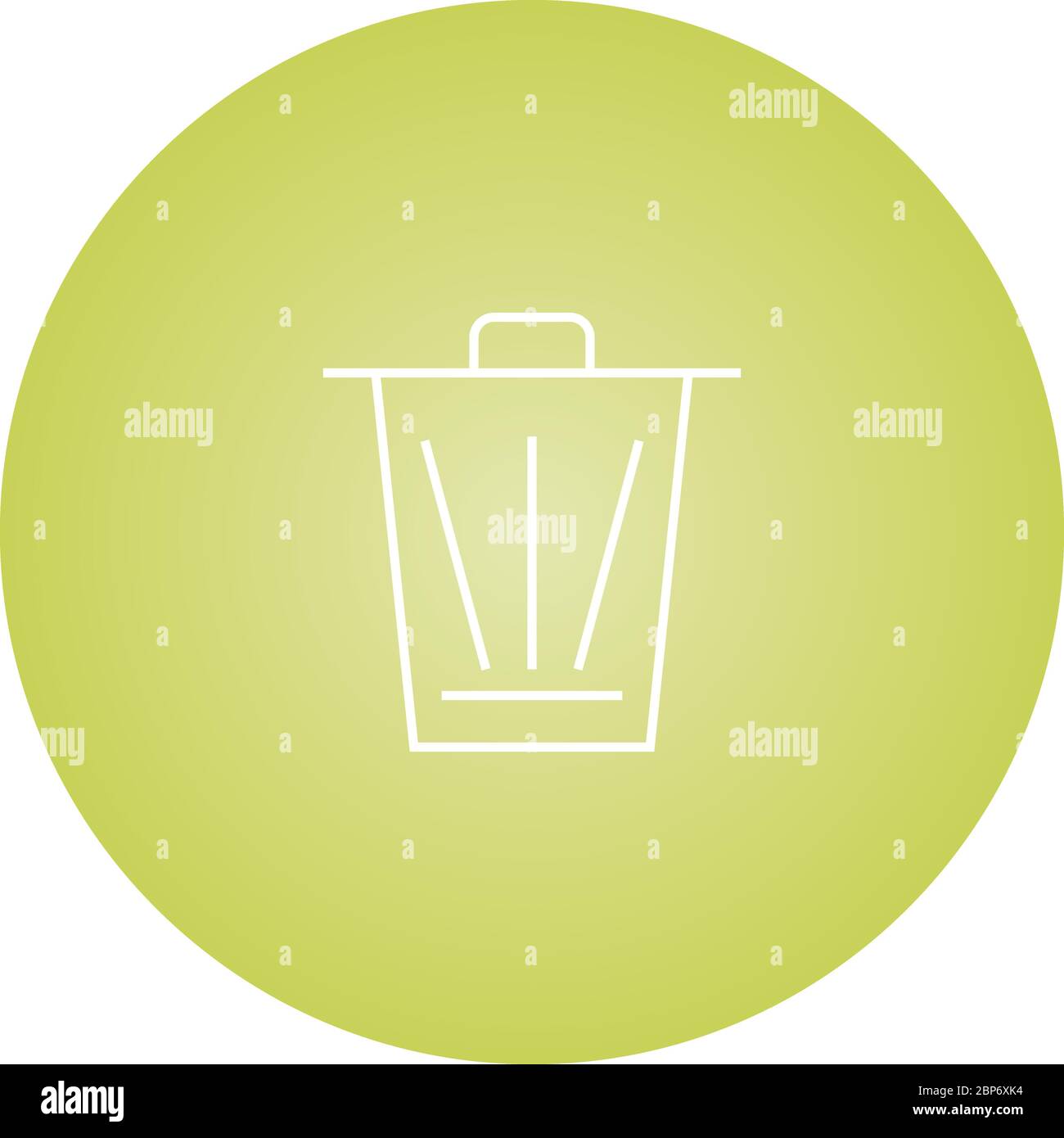Beautiful Dustbin Line Vector Icon Stock Vector Image & Art - Alamy
