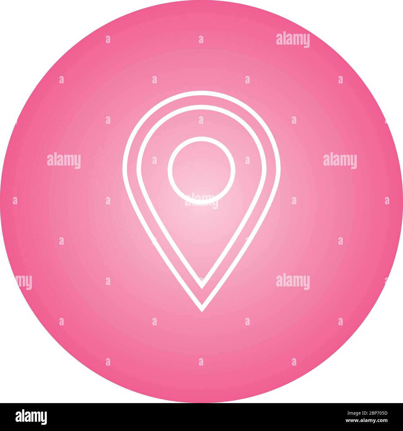 Pin location icon iconic hi-res stock photography and images - Alamy
