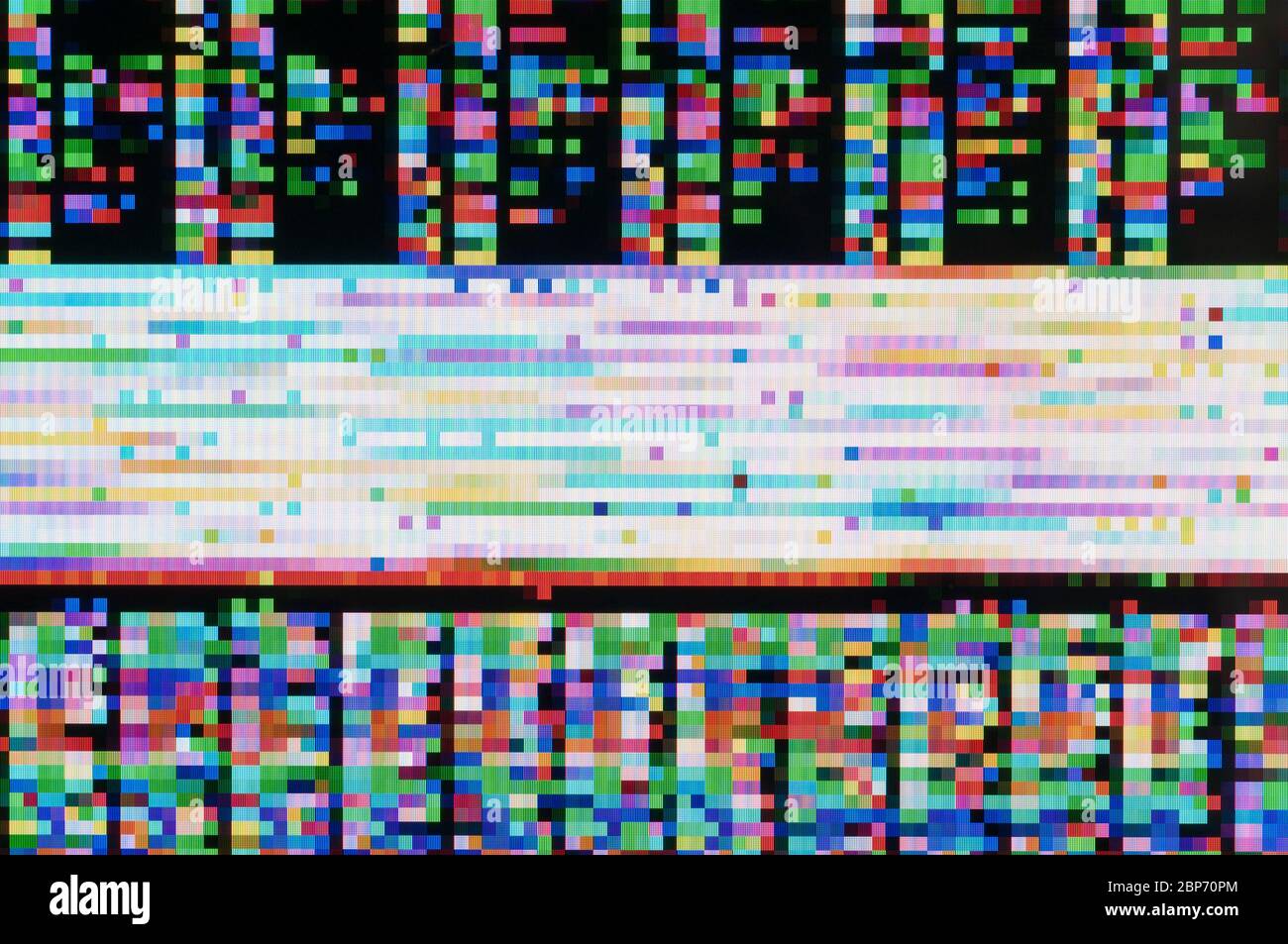 Pixel pattern of a digital glitch Stock Photo - Alamy