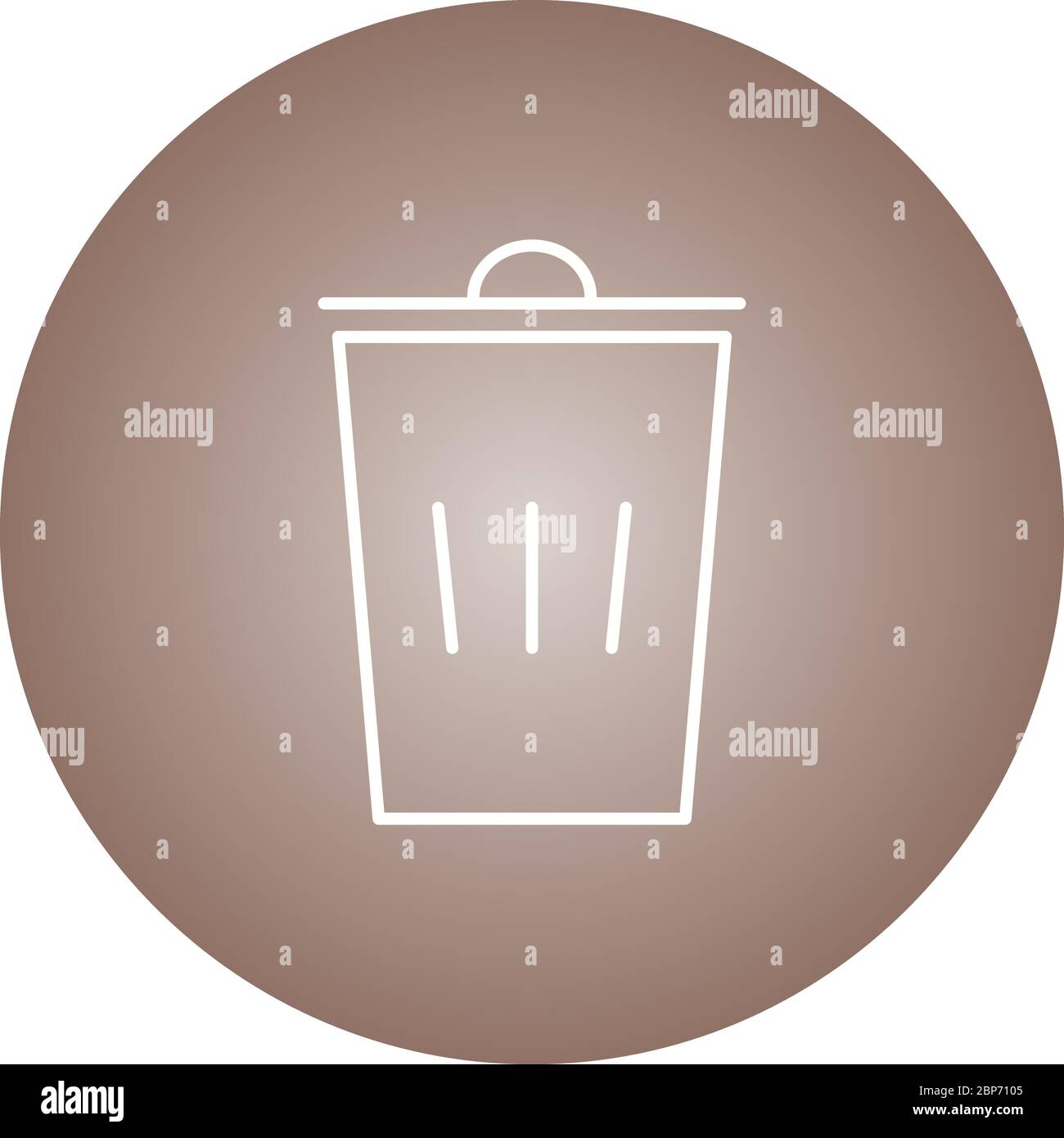 Beautiful Dustbin Line Vector Icon Stock Vector Image & Art - Alamy