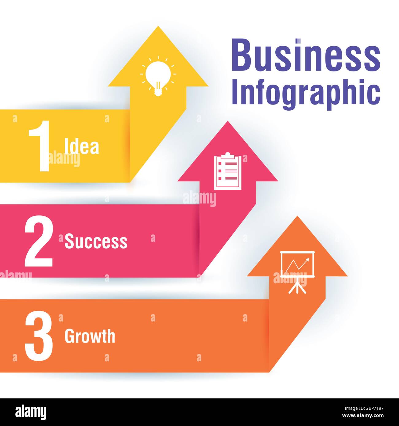 business infographic with numbers icons Stock Vector Image & Art - Alamy