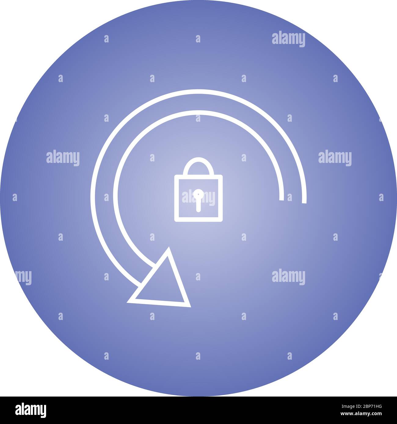 Beautiful Rotation Locked Line Vector Icon Stock Vector Image & Art - Alamy