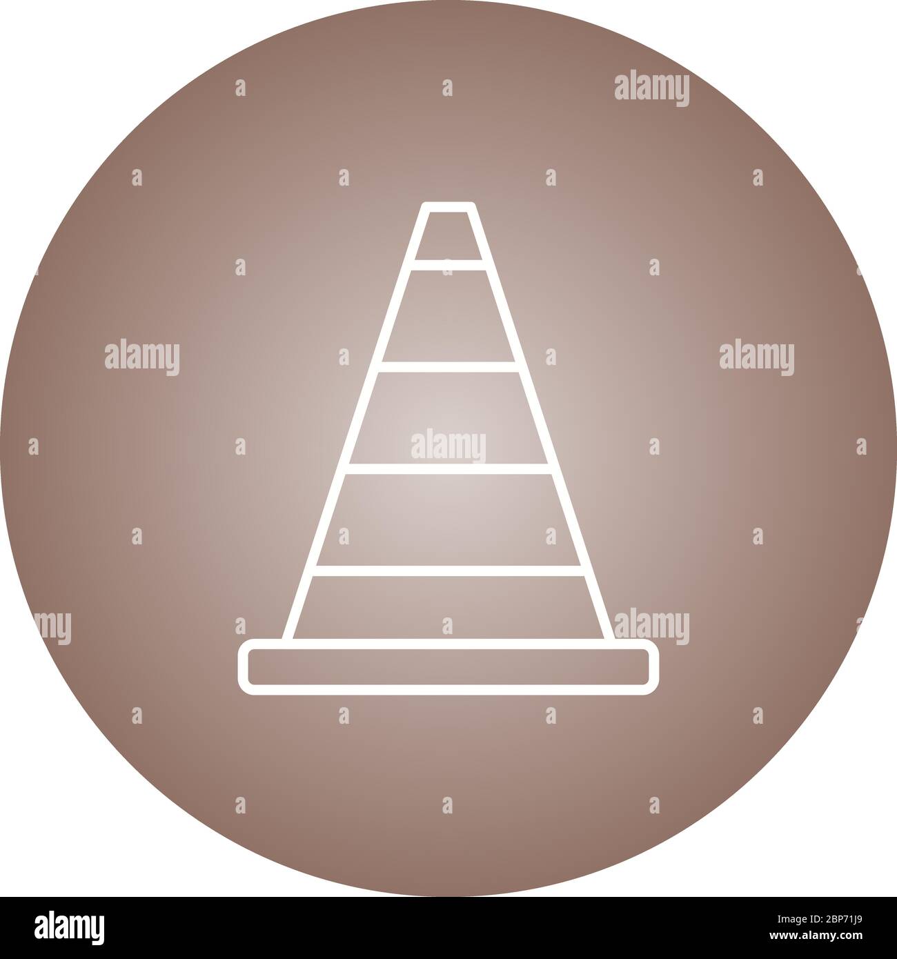 Beautiful Traffic Cone Line Vector Icon Stock Vector Image & Art - Alamy