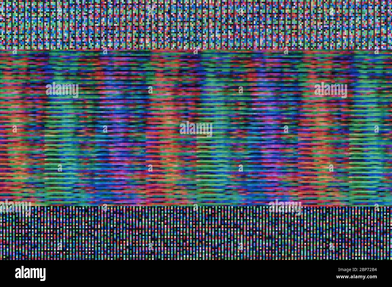 Pixel pattern of a digital glitch Stock Photo - Alamy