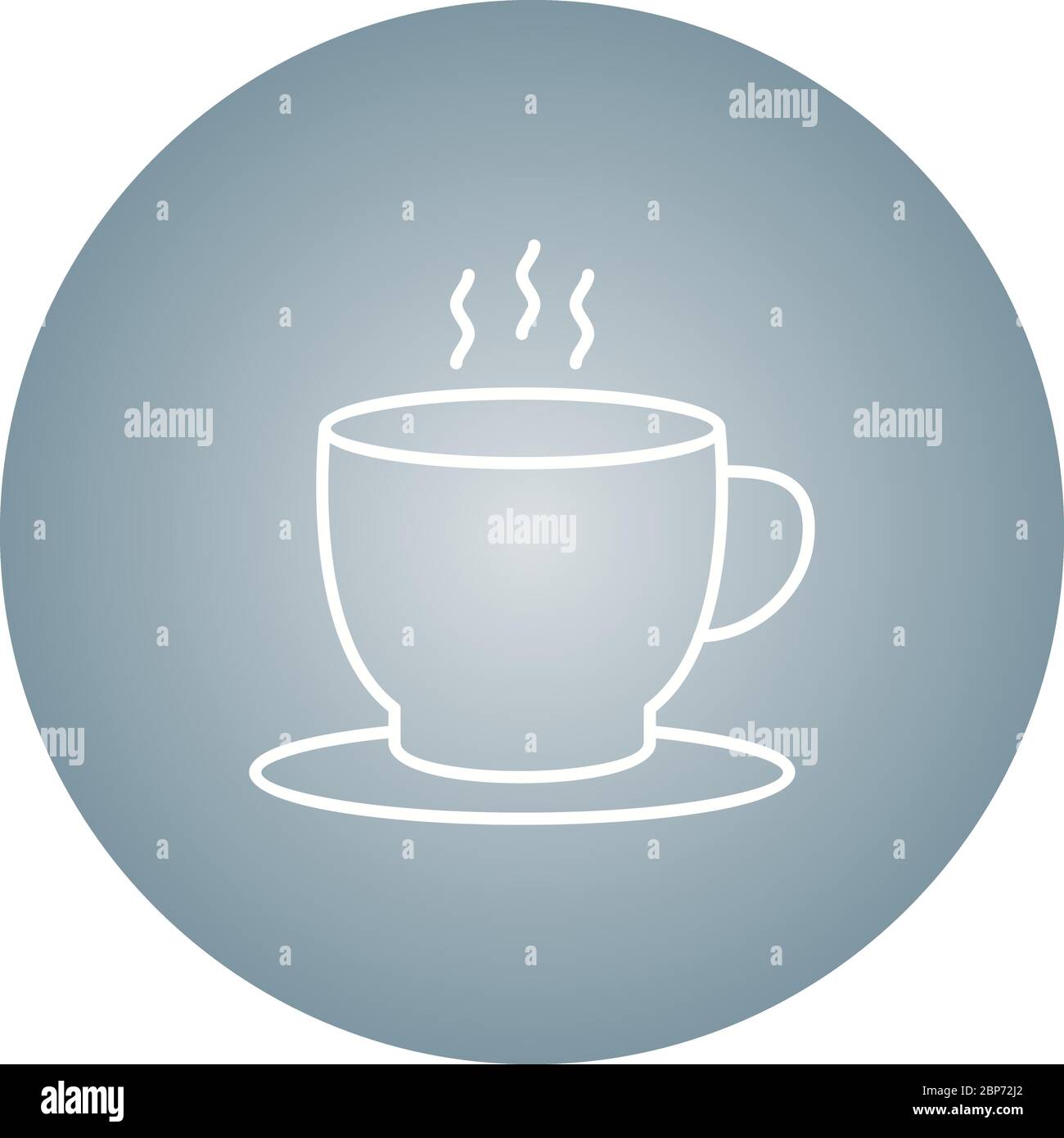 Beautiful Tea Cup Line Vector Icon Stock Vector Image & Art - Alamy