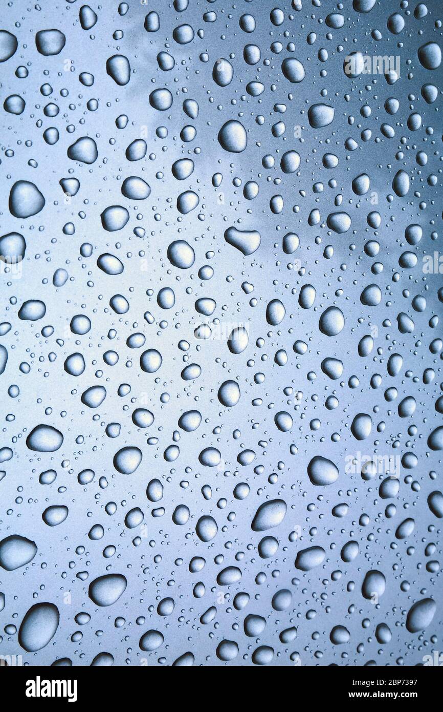 Shiny Water Droplets Stock Photo - Alamy