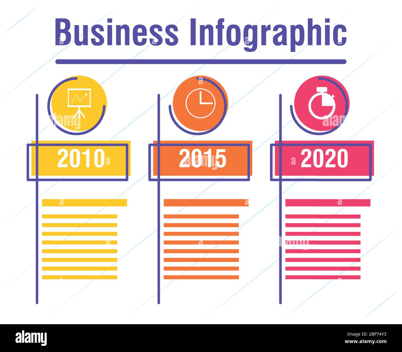 business infographic with years icons Stock Vector Image & Art - Alamy