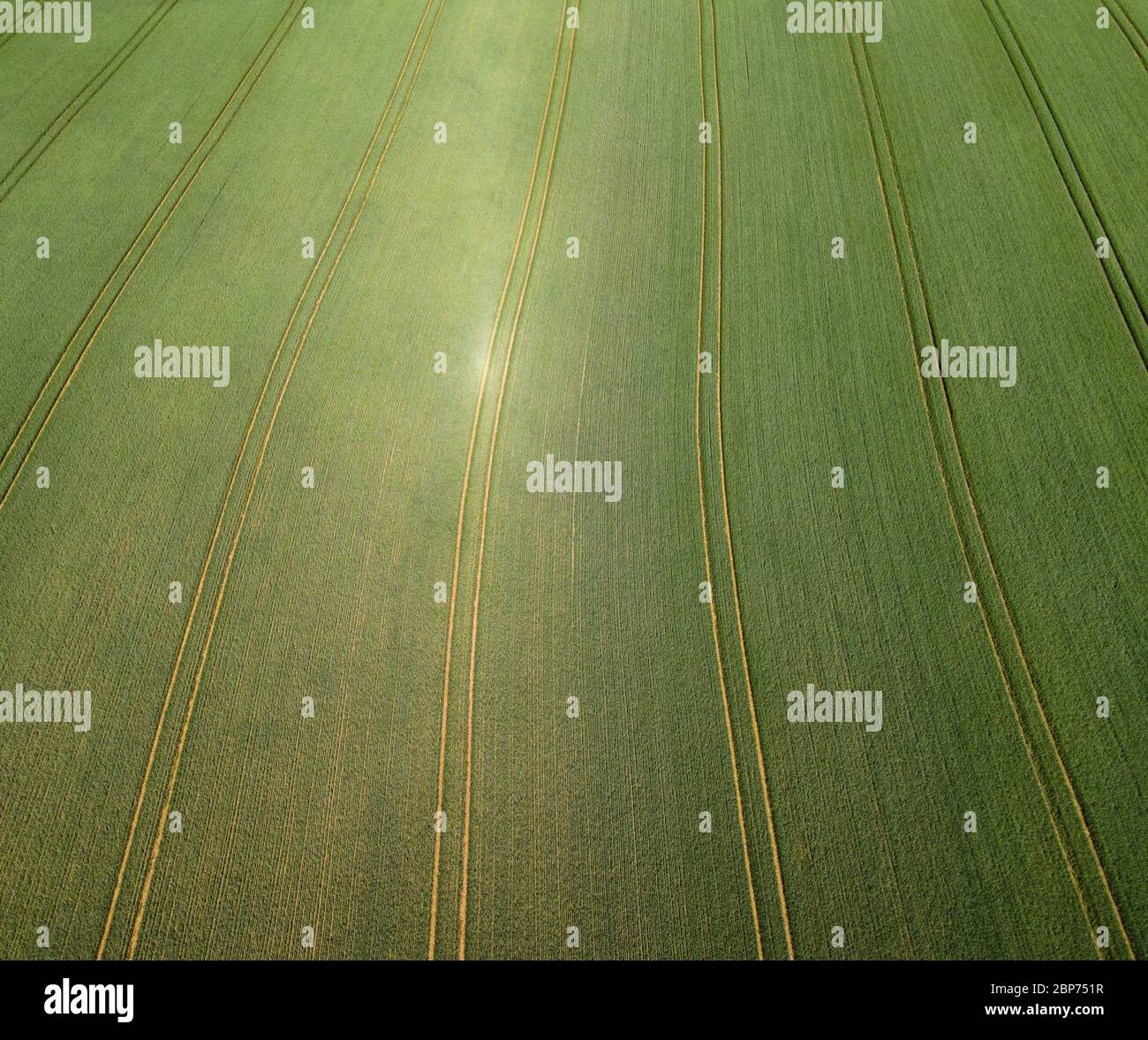 Top-Down view over agricultural farmlands Stock Photo - Alamy