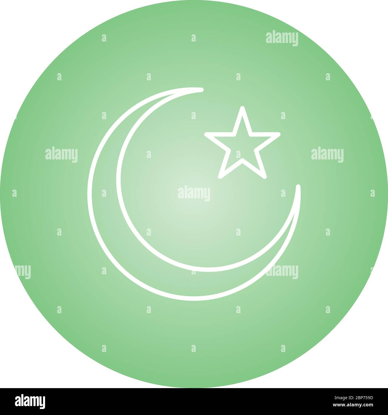 Beautiful Moon and Star Line Vector Icon Stock Vector Image & Art - Alamy