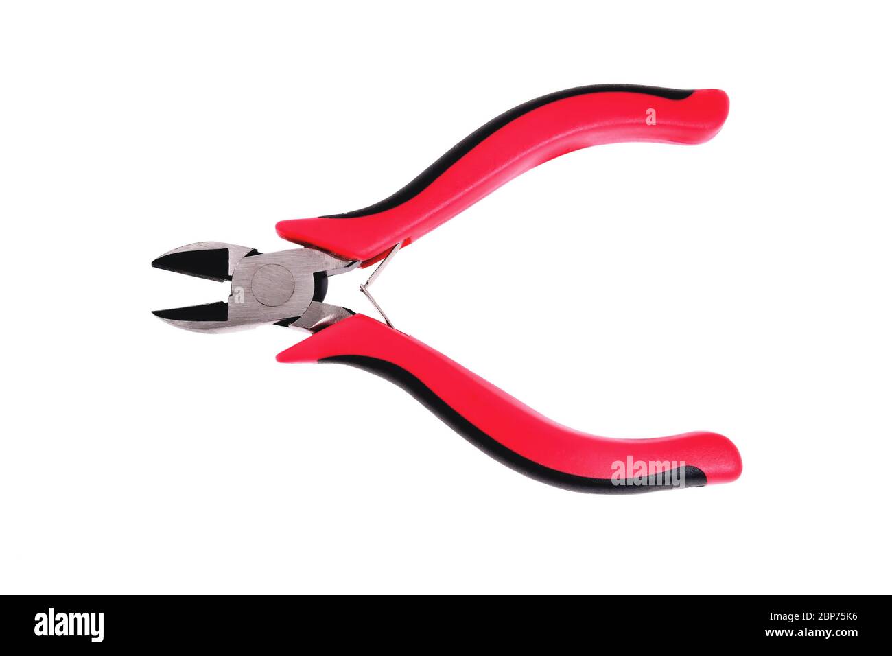 side cutter red black isolate close up Stock Photo - Alamy