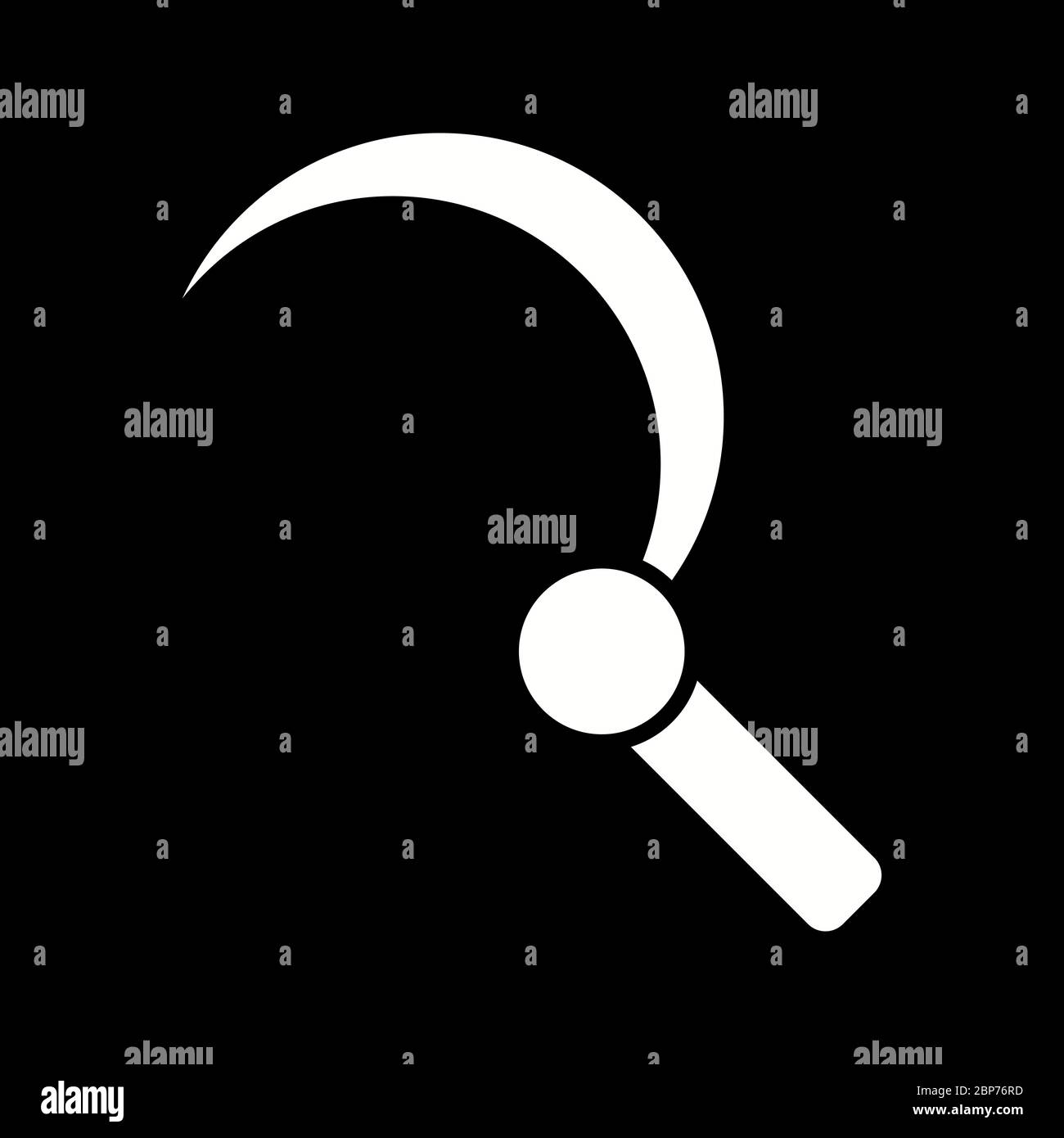 Beautiful Sickle Glyph Vector Icon Stock Vector Image & Art - Alamy