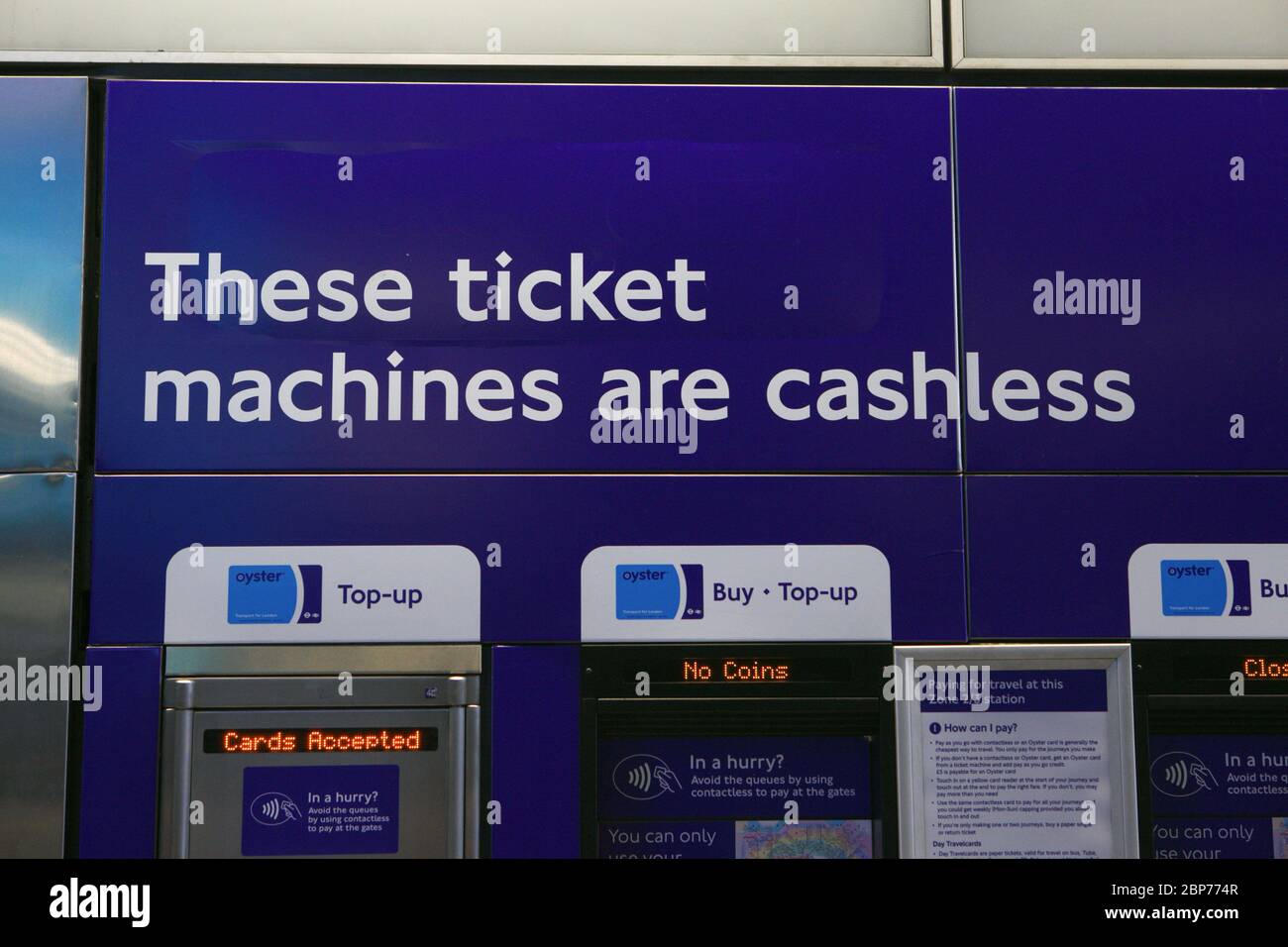Ticket machines on the London Underground stop accepting cash during ...
