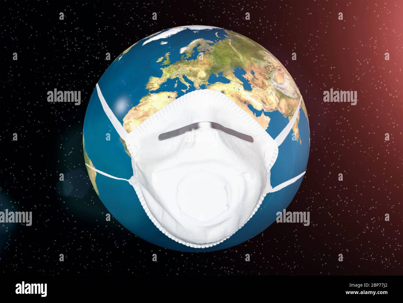 Masked globe hi-res stock photography and images - Alamy