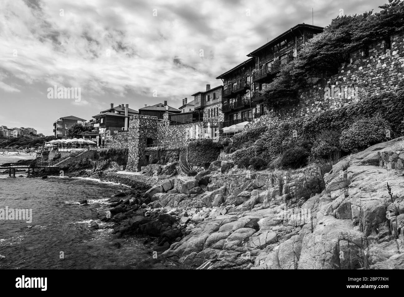 Fortress on the sea Black and White Stock Photos & Images - Alamy