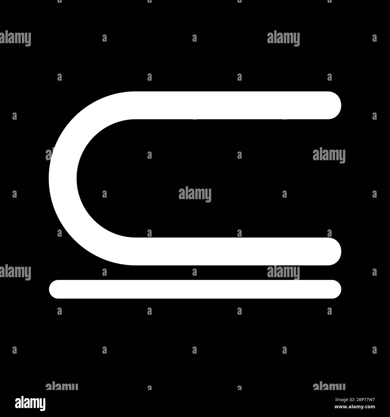 Is not a subset symbol vector vectors hi-res stock photography and ...