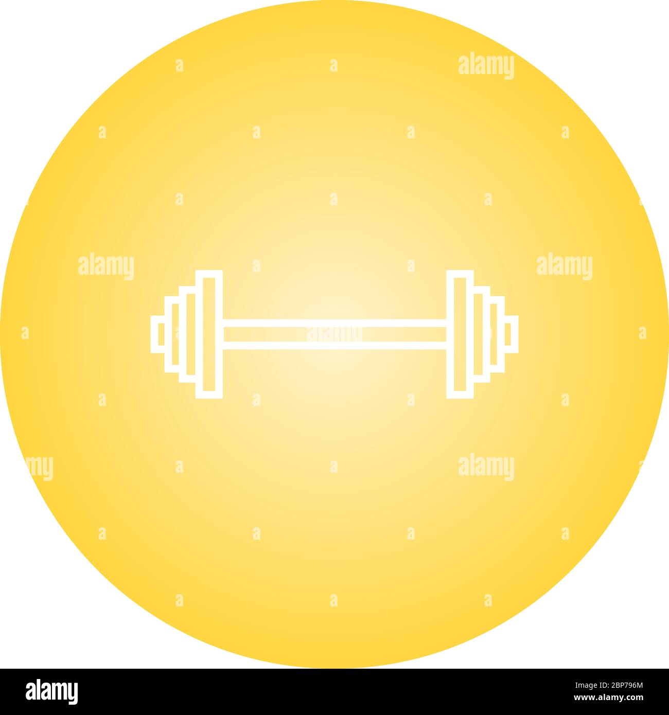 Beautiful Dumbles Line Vector Icon Stock Vector Image & Art - Alamy