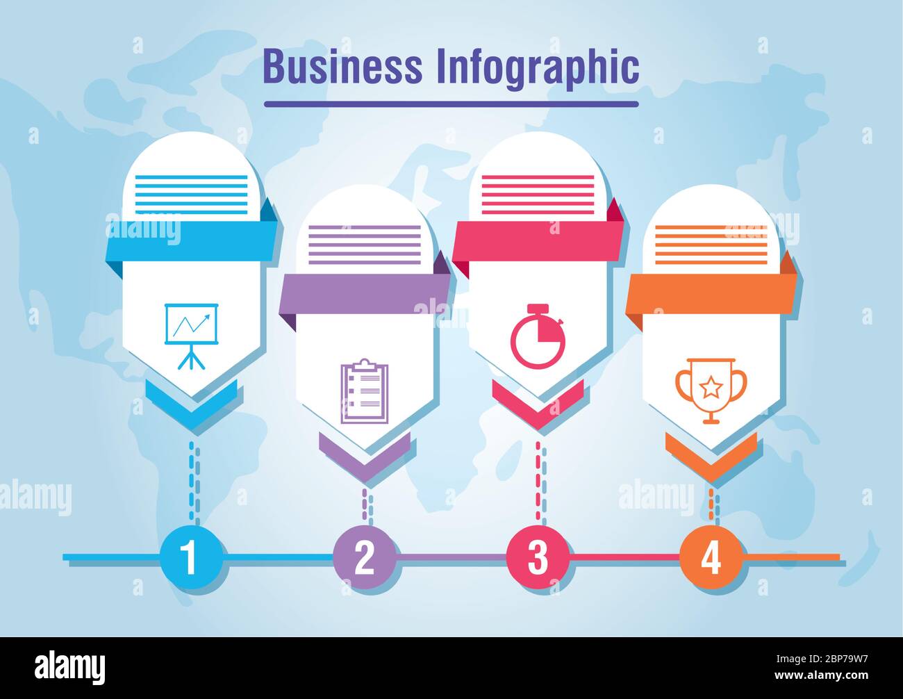 business infographic with numbers icons Stock Vector Image & Art - Alamy