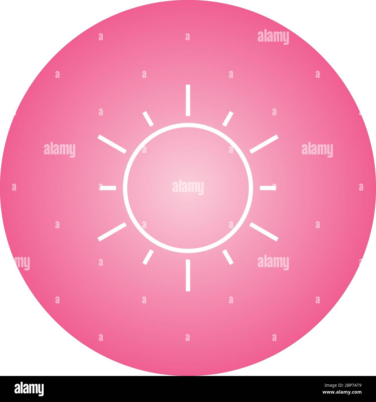 Beautiful Sun Line Vector Icon Stock Vector Image & Art - Alamy