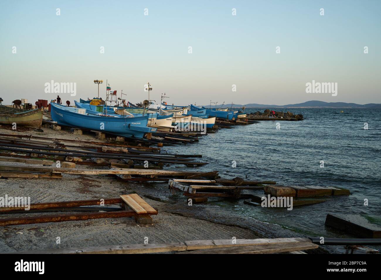 Name of the resort on the boat hi-res stock photography and images - Alamy