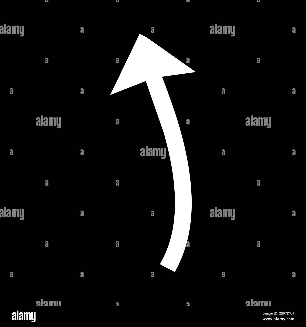 Beautiful Arrow Pointing Up Glyph Vector Icon Stock Vector Image & Art ...