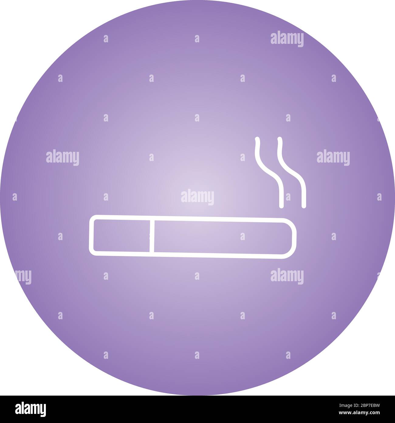 Beautiful Cigarette Line Vector Icon Stock Vector Image & Art - Alamy