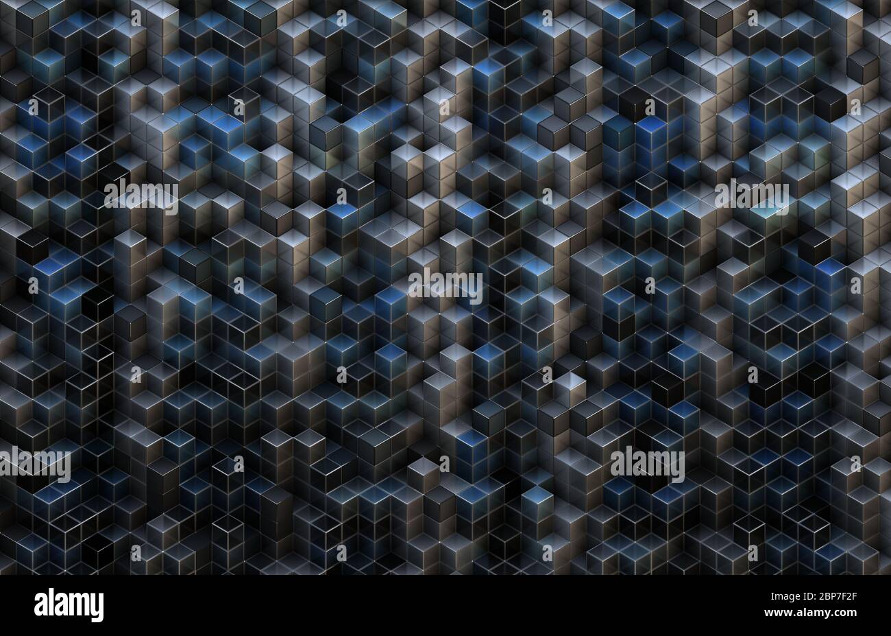 modern 3d cubes graphic illustration Stock Photo - Alamy