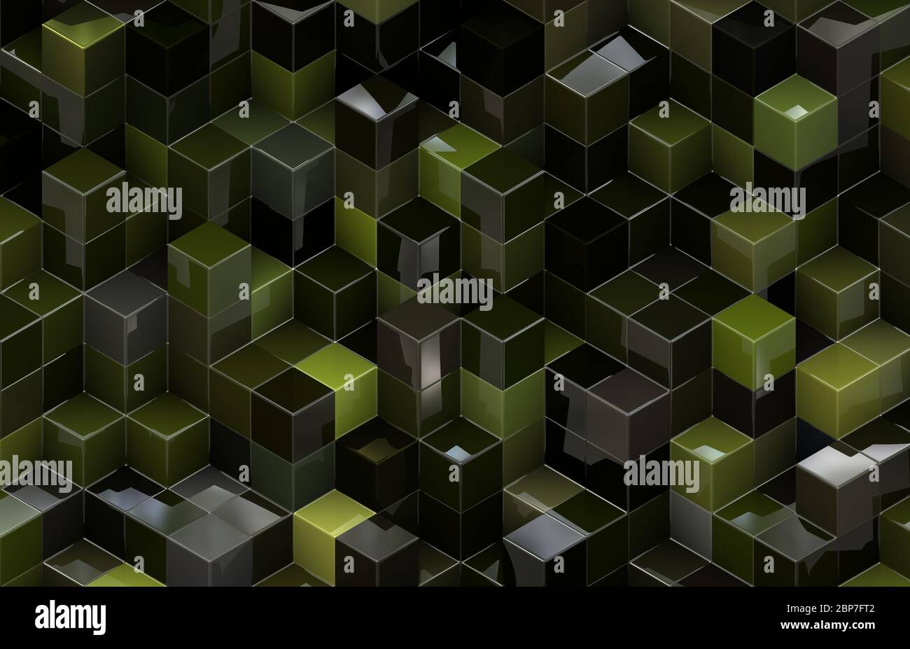 modern 3d cubes graphic illustration Stock Photo - Alamy