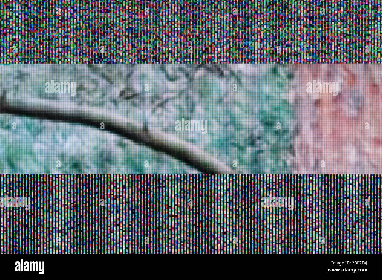 Pixel pattern of a digital glitch Stock Photo - Alamy