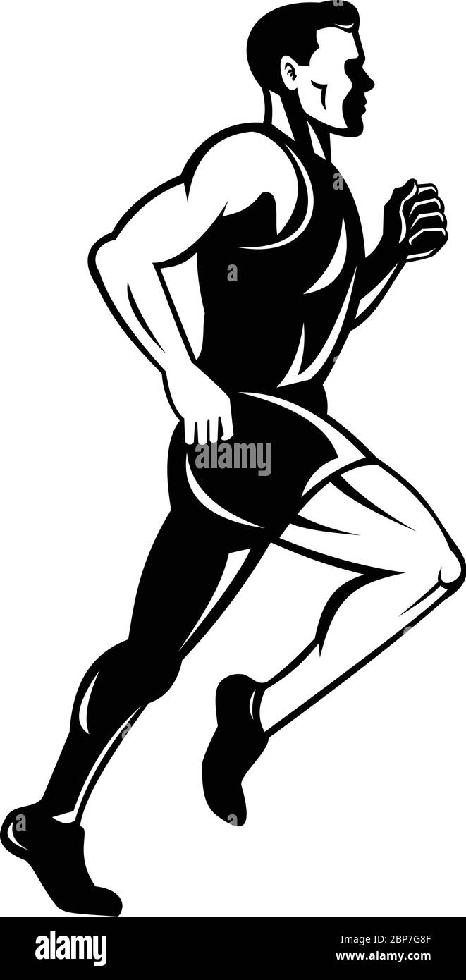 Marathon Running Silhouette