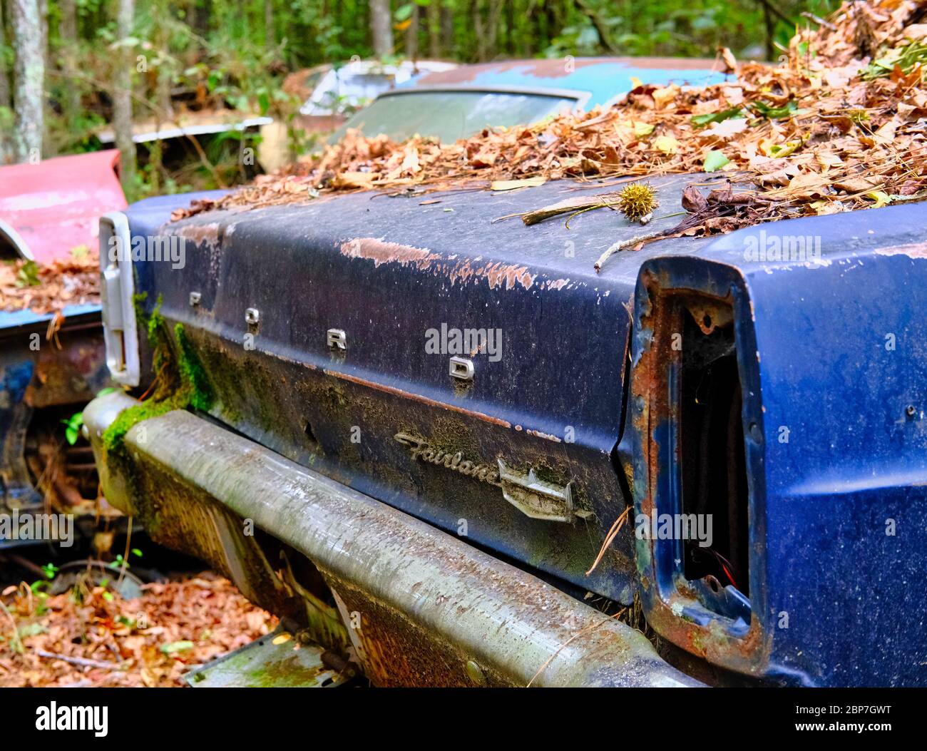 Old Ford Fairlane Trunk Stock Photo - Alamy