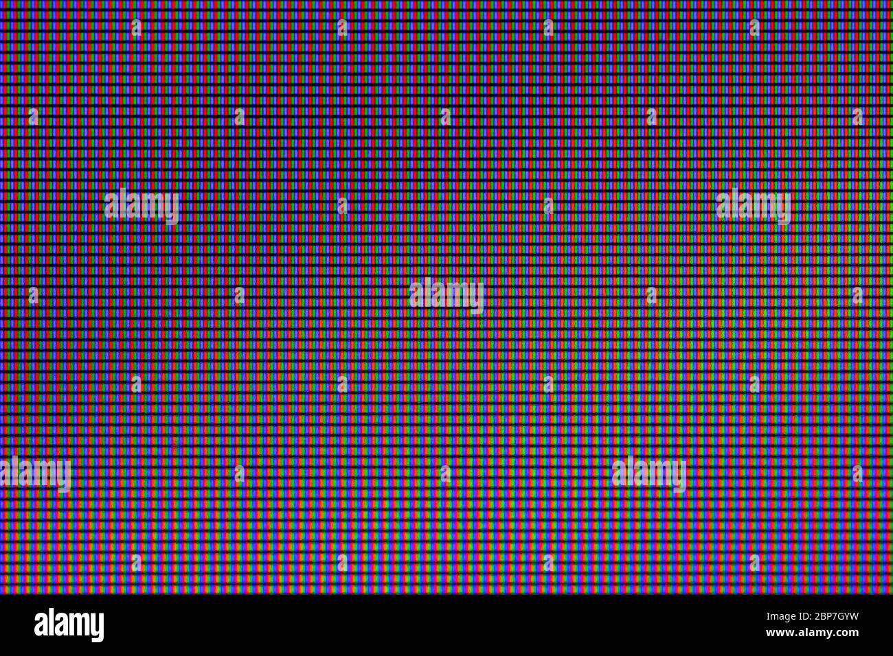 Closeup LED diode from LED TV or LED monitor computer screen display ...