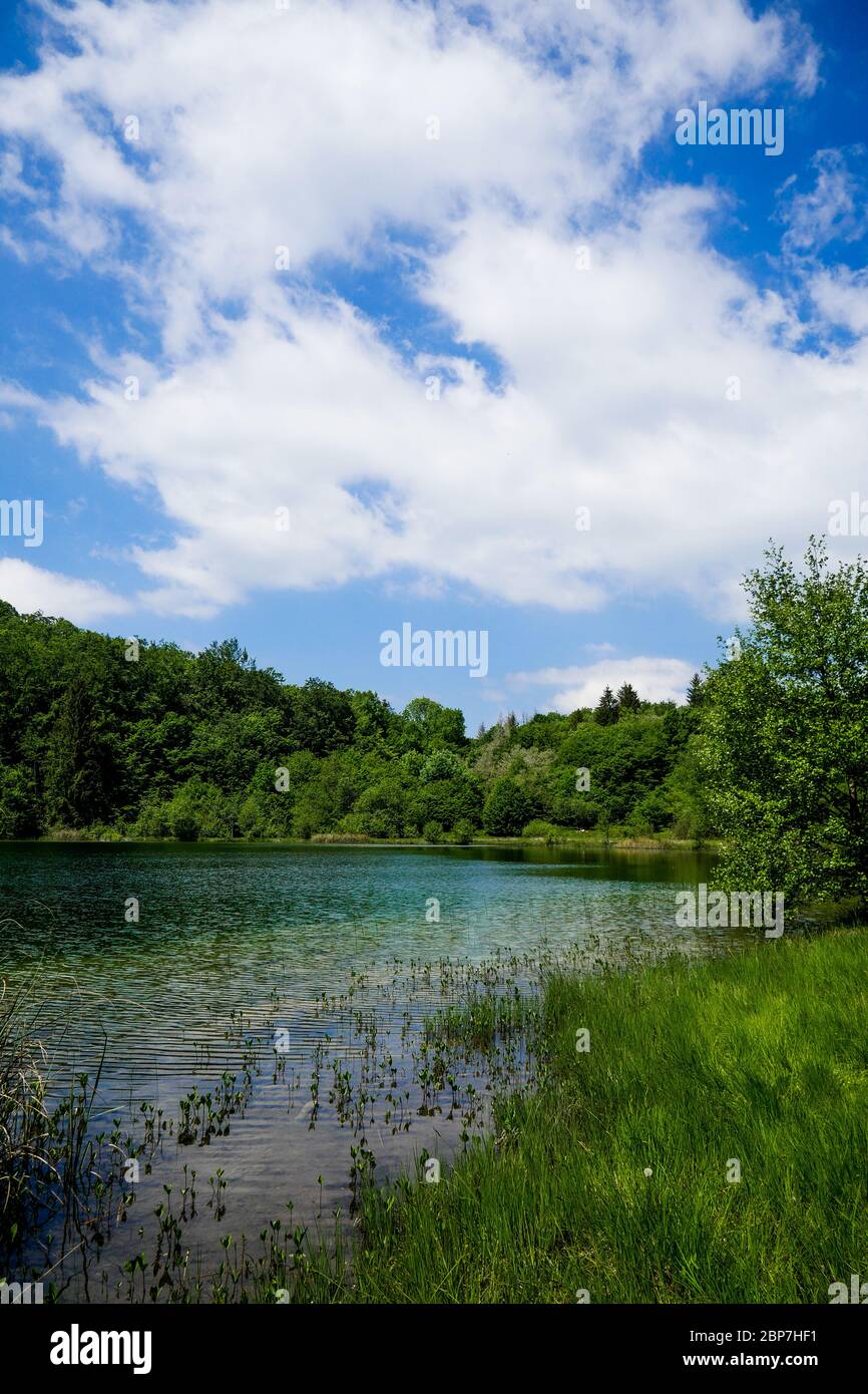 Lake of Ambleon, Bugey Massif, Ain, France Stock Photo - Alamy