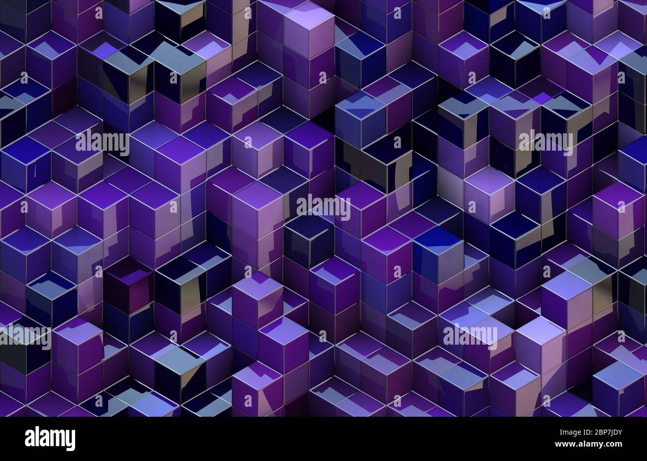 modern 3d cubes graphic illustration Stock Photo - Alamy