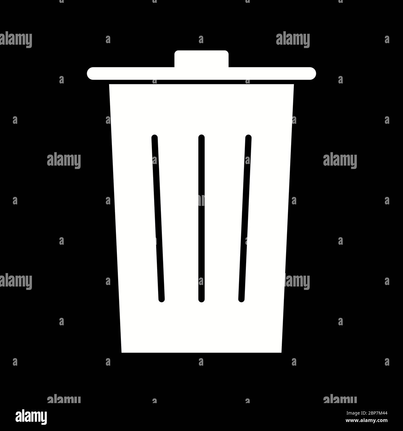 Beautiful Dustbin Glyph Vector Icon Stock Vector Image & Art - Alamy