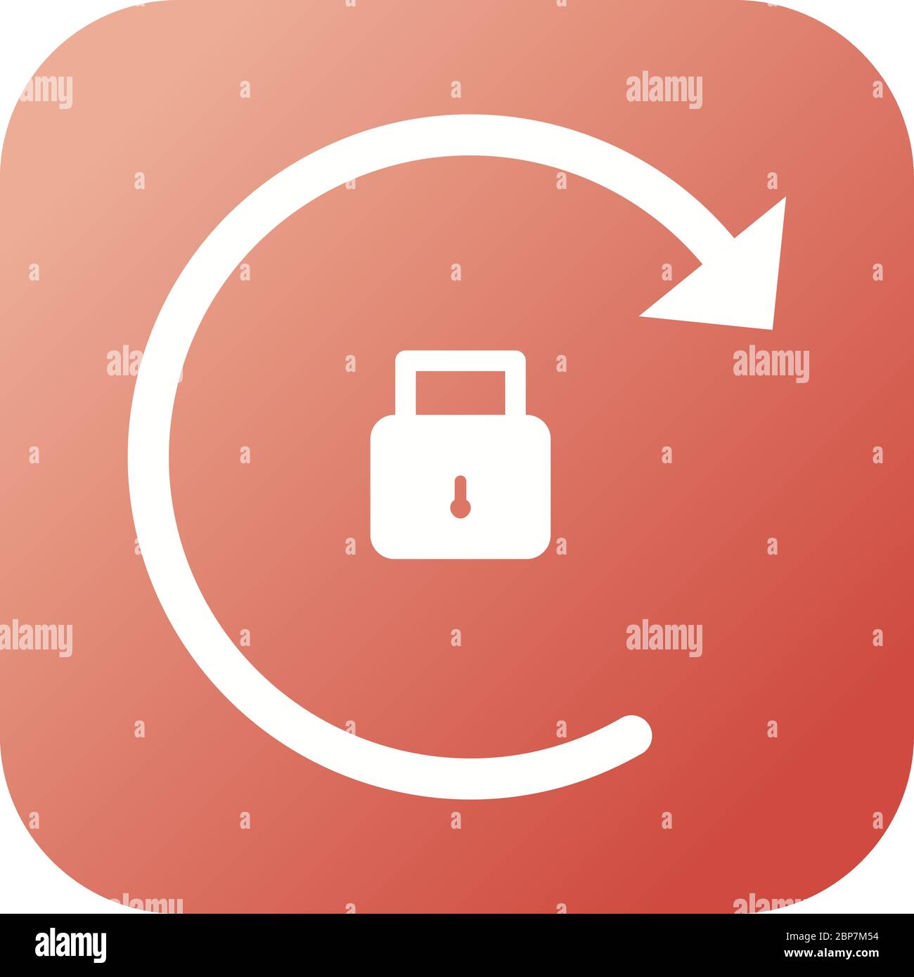 Beautiful Rotation Locked Glyph Vector Icon Stock Vector Image & Art ...
