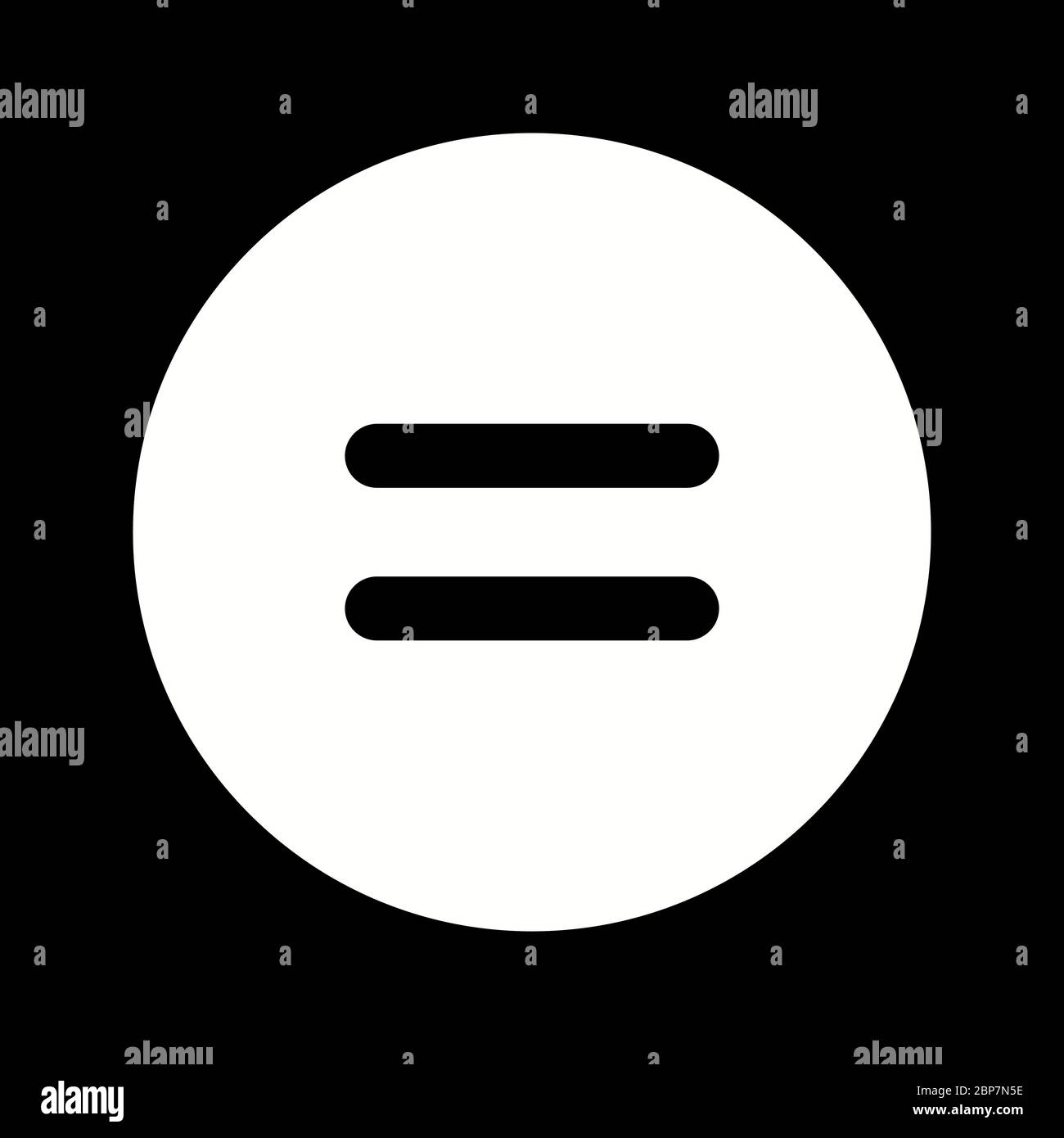 Beautiful Equal to Symbol Glyph Vector Icon Stock Vector Image & Art ...