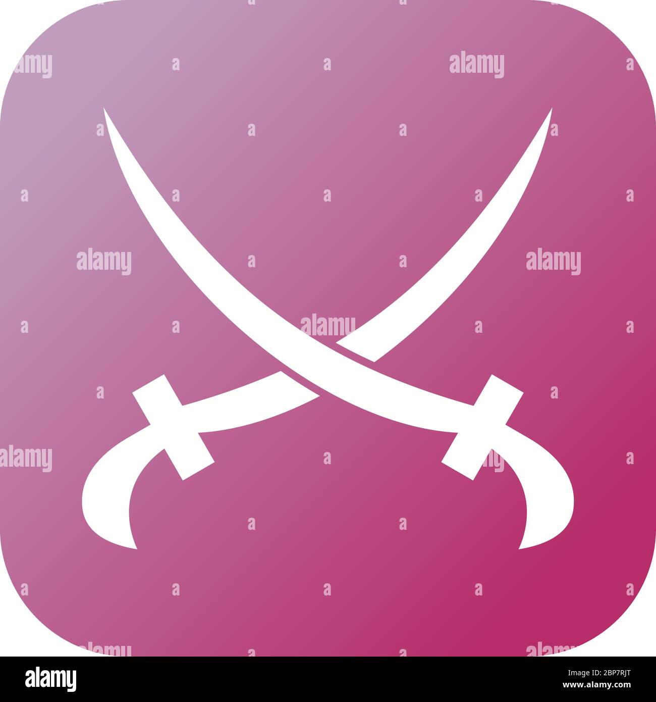 Beautiful Two Swords Glyph Vector Icon Stock Vector Image & Art - Alamy