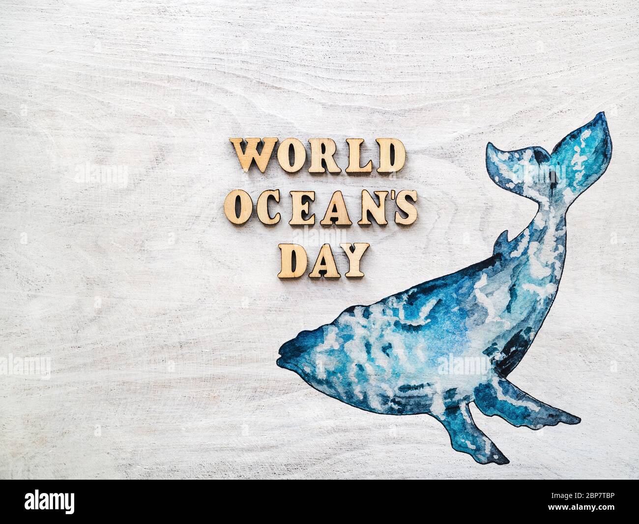 World Ocean Day. Beautiful, bright greeting card Stock Photo - Alamy