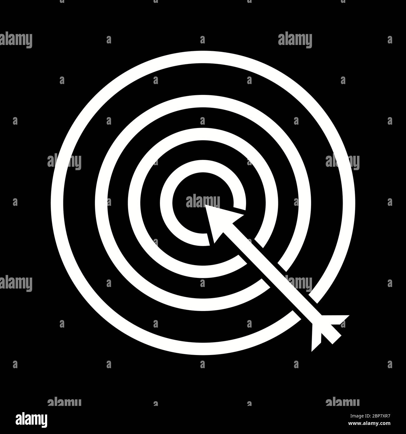 Beautiful Target Glyph Vector Icon Stock Vector Image & Art - Alamy