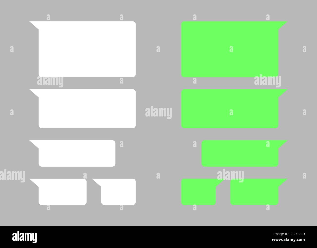 Chat text box. Empty messages template. Vector dialig interface. Mobile ...