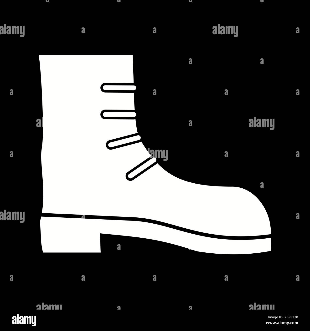 Long boot shoe Stock Vector Images - Alamy