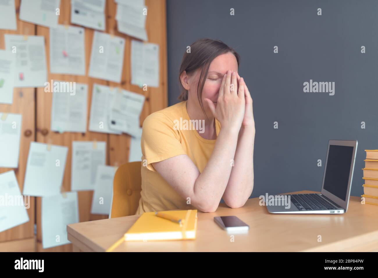 Exhausted female hi-res stock photography and images - Alamy