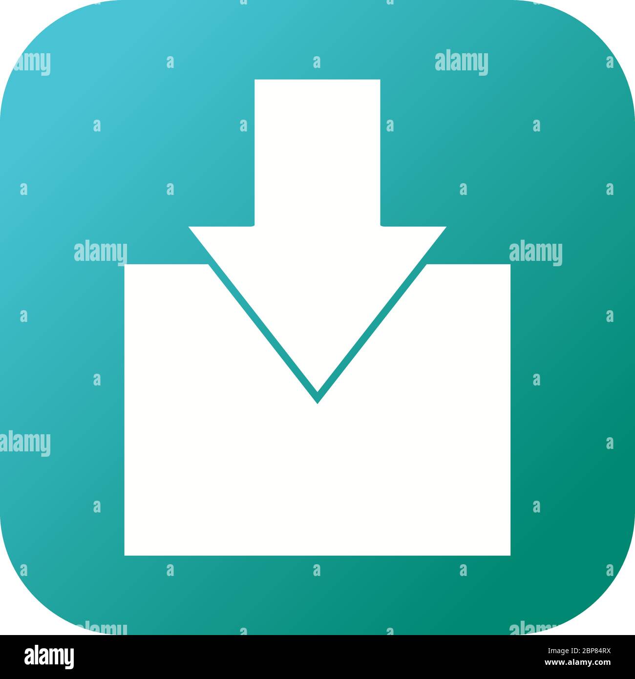 Beautiful Download Glyph Vector Icon Stock Vector Image & Art - Alamy