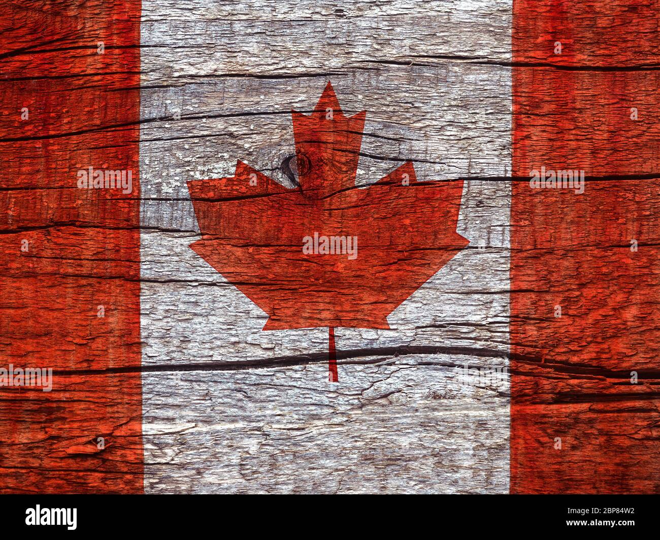 Beautiful drawing of the Canadian Flag. Closeup Stock Photo - Alamy