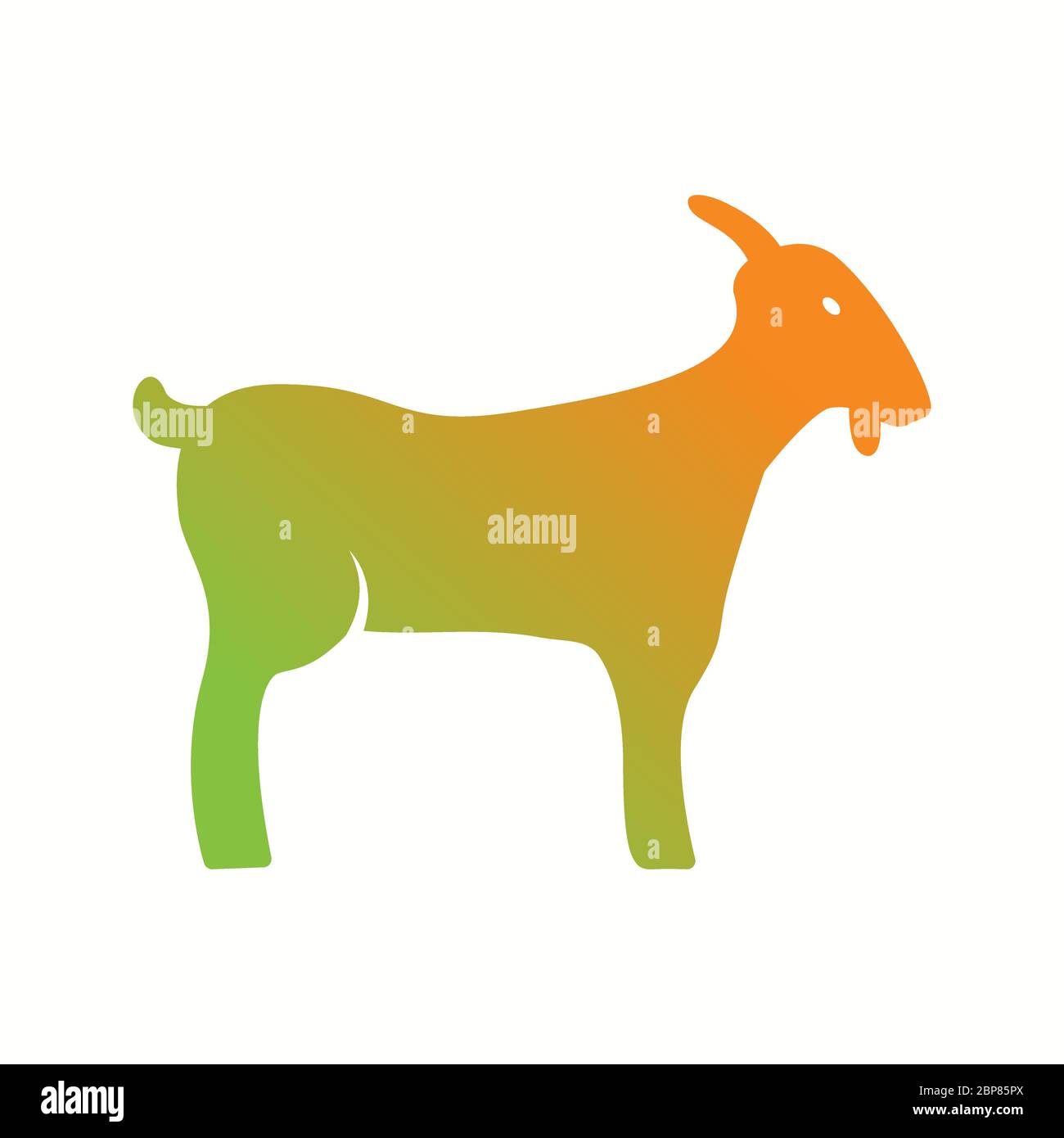 Beautiful Goat Glyph Vector Icon Stock Vector Image & Art - Alamy