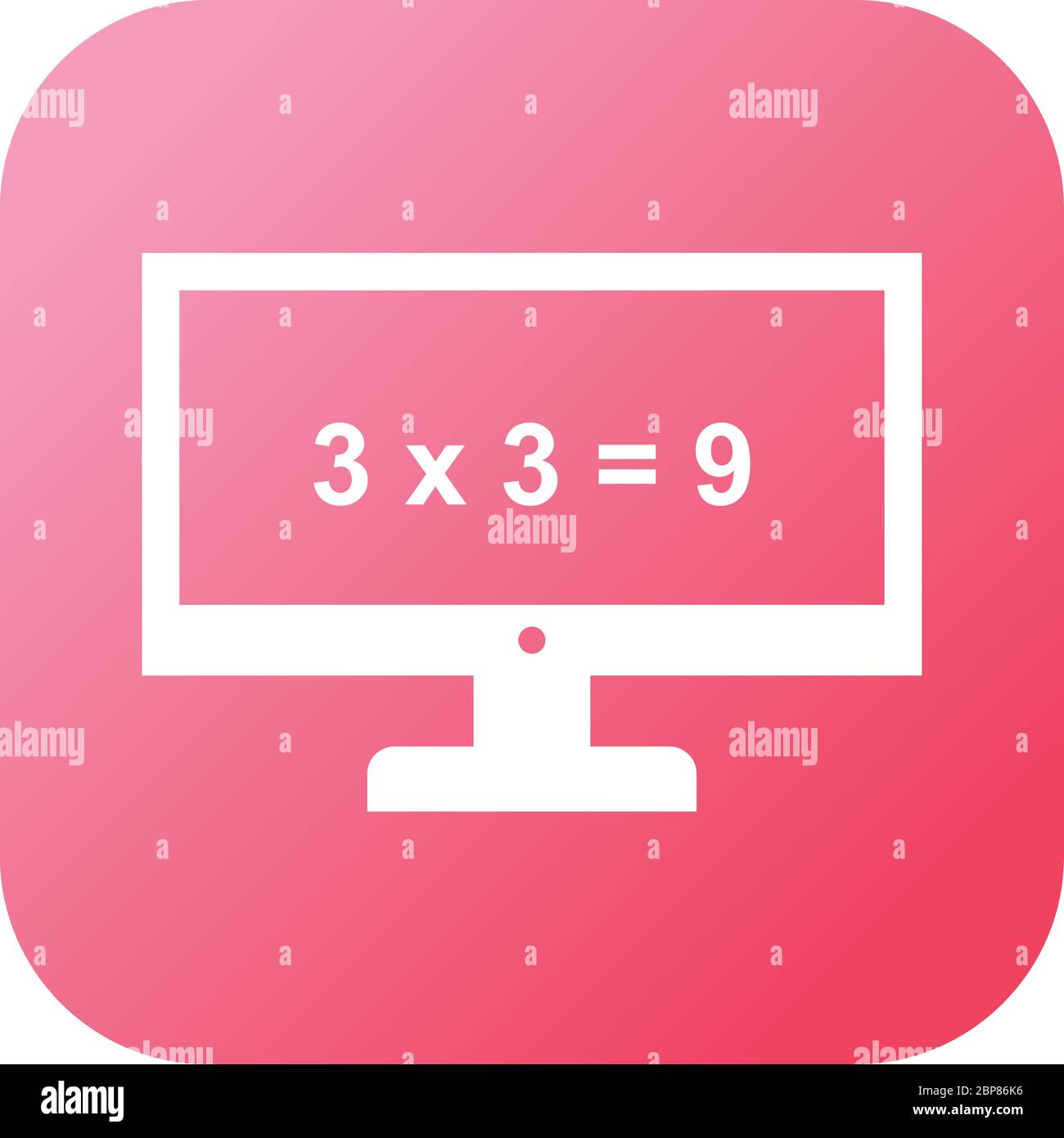 Math on screen Stock Vector Images - Alamy